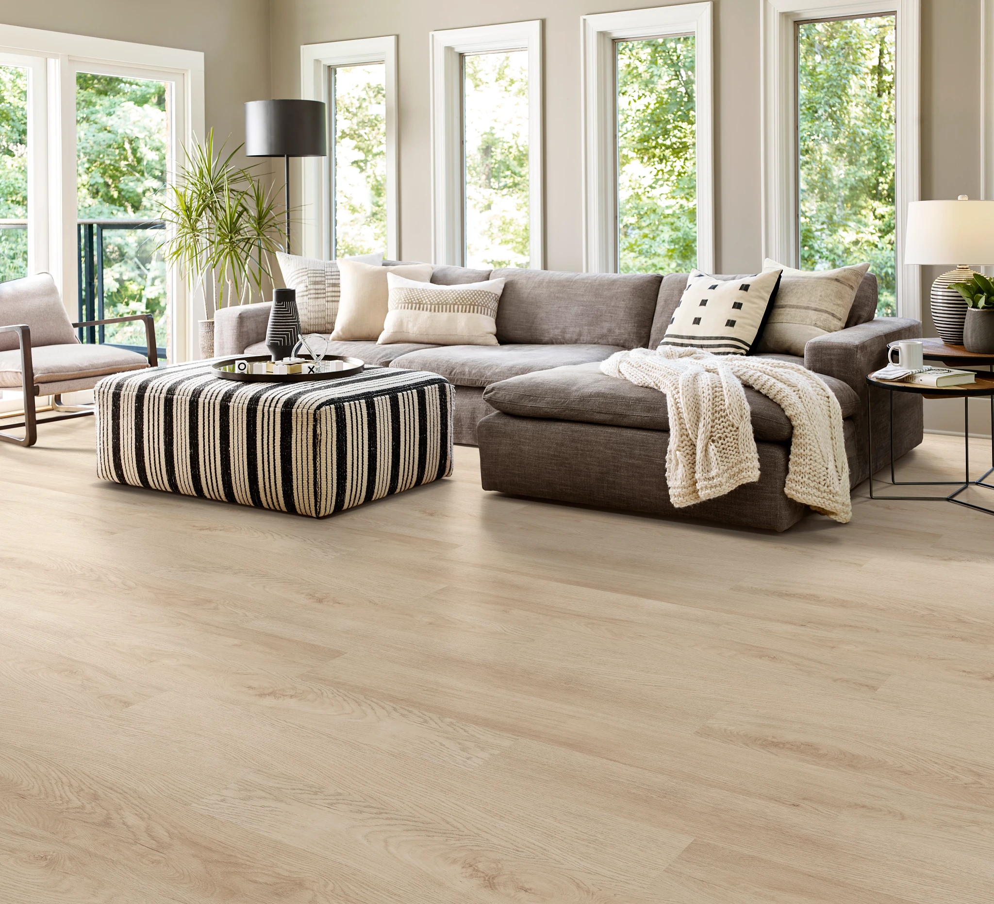 Shaw Floating Vinyl Plank Flooring Shaw Floors, Impatto, 6.93 In. X
