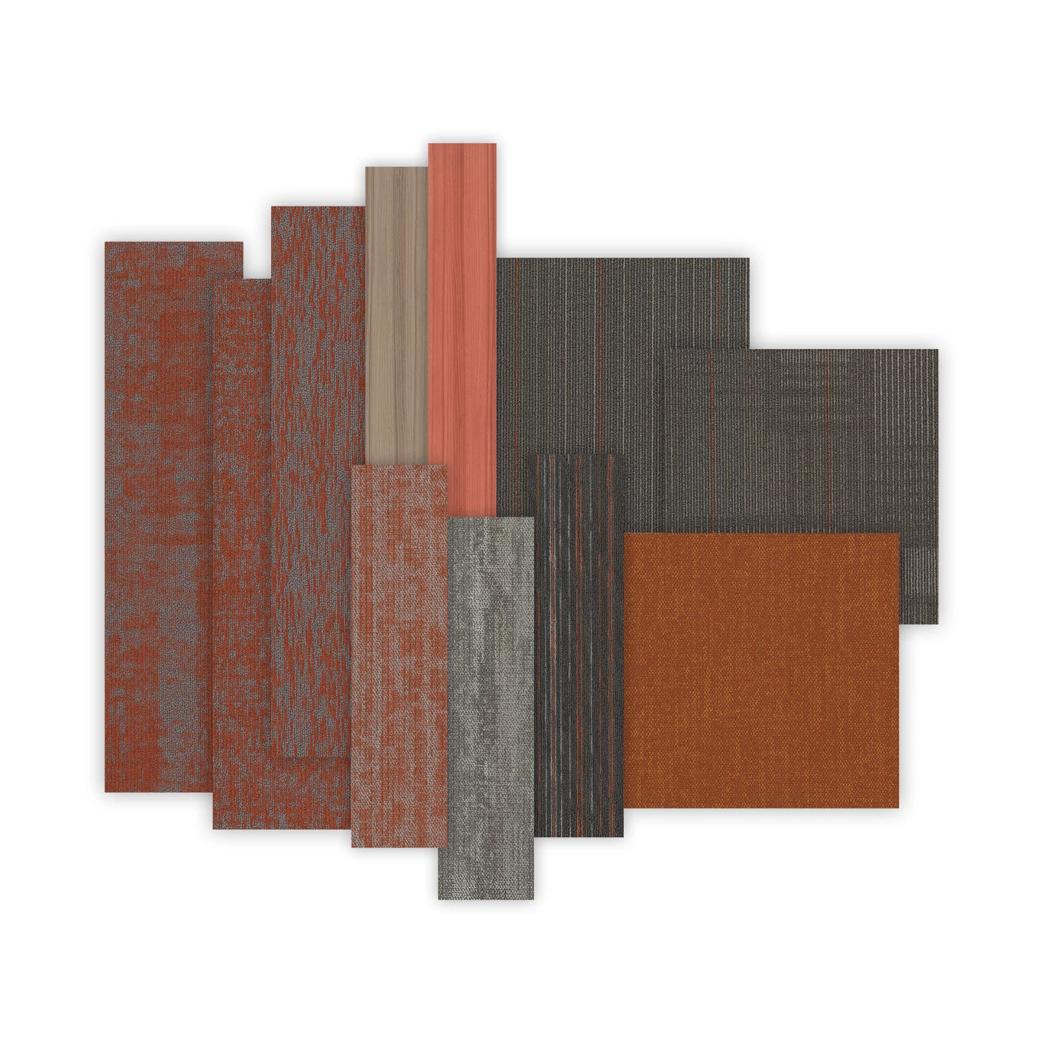 Board | Diffuse Color + Disperse Color Warm Burnt Orange | ShawContract