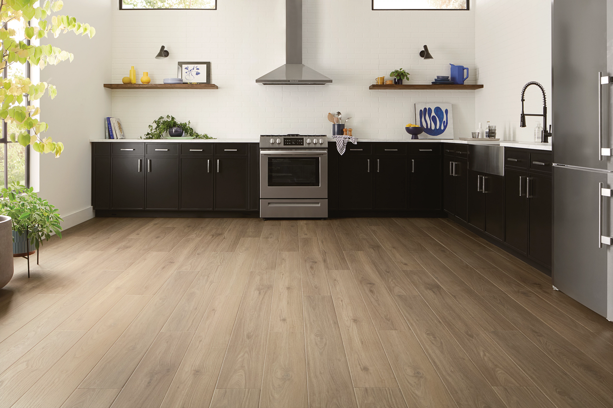 Walnut Wood Flooring Kitchen